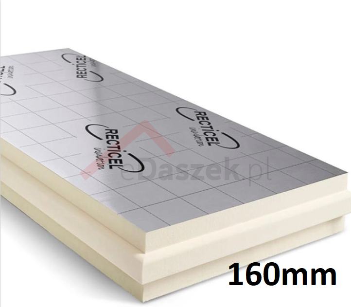 Płyta Pir Recticel Euroroof P+W 160mm rozmiar 2400mm x 1200mm eDaszek ...